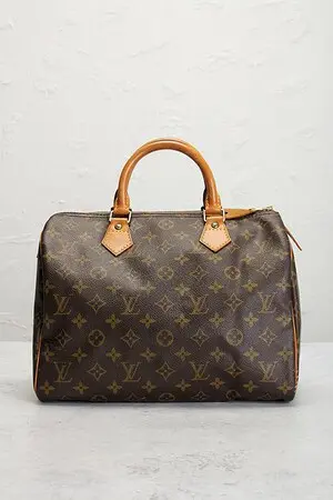 LOUIS VUITTON Monogram Speedy 30 Handbag - Brown