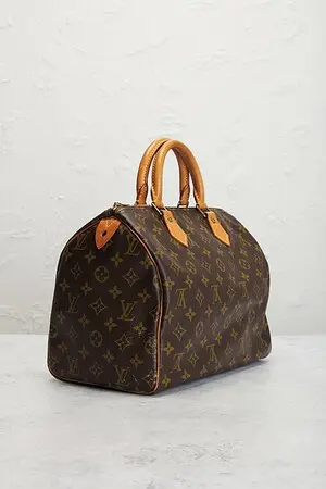 LOUIS VUITTON Monogram Speedy 30 Handbag - Brown