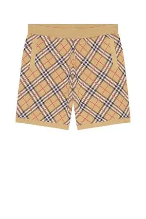 Burberry Checked Knit Shorts