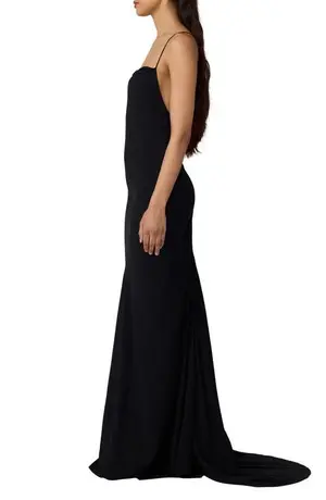 Diane Von Furstenberg Stanton Lace Detail Crossback Gown