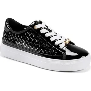 Karl Lagerfeld Paris Caswell Platform Sneaker - Black