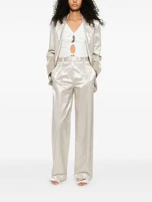 FORTE_FORTE Linen Double-breasted Jacket