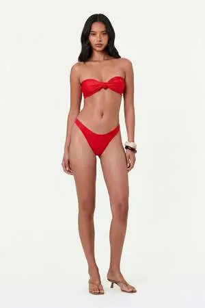 NICHOLAS Naia Bandeau Bikini Top Fire