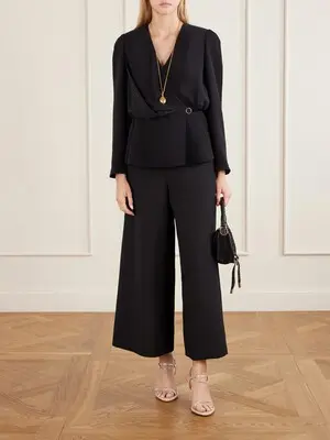 Chloé Gathered Faille Blouse