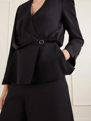 Chloé Gathered Faille Blouse