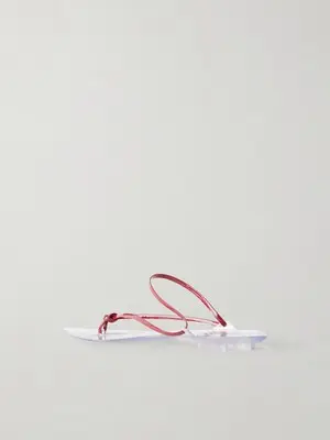 Alaïa Invisible Jelly Sandals - Red