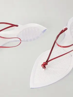 Alaïa Invisible Jelly Sandals - Red
