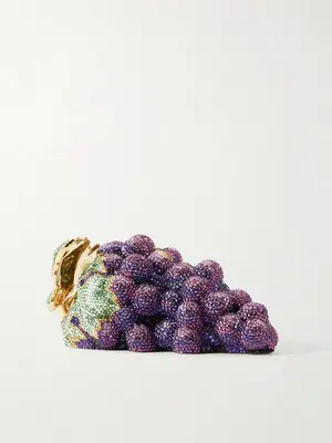 Judith Leiber Grapes Crystal Embellished Clutch