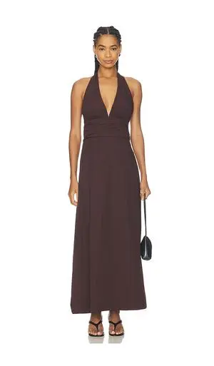 JUILLET Juliet Dolly Halter Maxi Dress