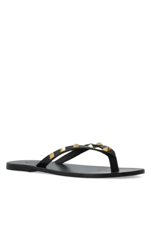 Valentino Garavani Leather Slides With Studs