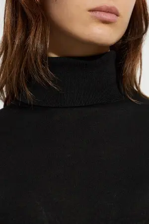 Dsquared2 Wool Turtleneck With Embroidered Logo