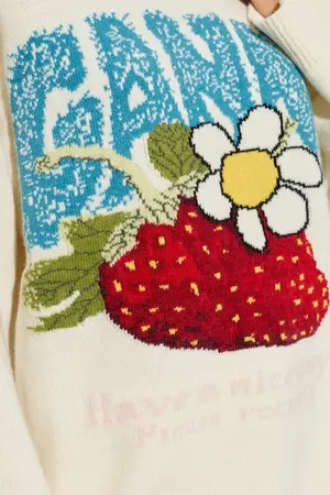 GANNI Sweater With A Colorful Pattern