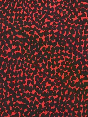 Saint Laurent Heart-print Crepe Mini Dress - Red