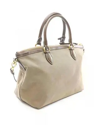 Prada Canapa Logo Jacquard Tote Bag