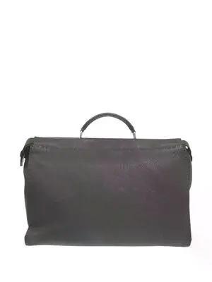Fendi Selleria Monster Eyes Peekaboo Iconic Essential Satchel - Grey
