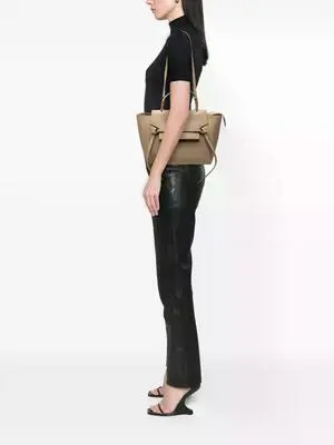 Celine Mini Grained Calfskin Belt Bag Satchel - Neutrals