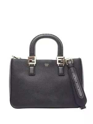 Fendi Grained Leather Satchel