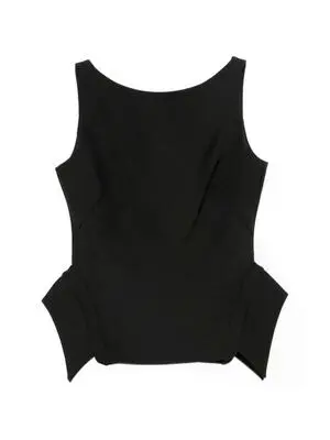 RÓHE Deconstructed Peplum Top