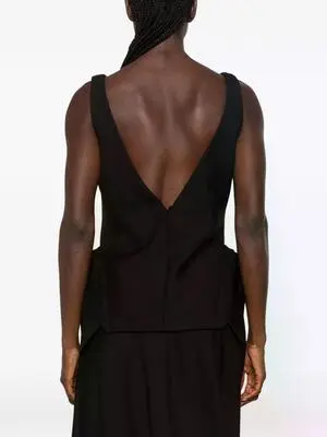 RÓHE Deconstructed Peplum Top
