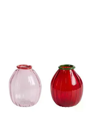 LISA CORTI Rosebud Vase Set - Red