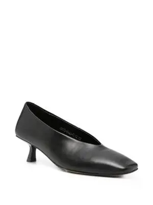 SERGIO MORETTI FIRENZE Square-toe Kitten-heel Pumps