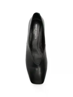 SERGIO MORETTI FIRENZE Square-toe Kitten-heel Pumps
