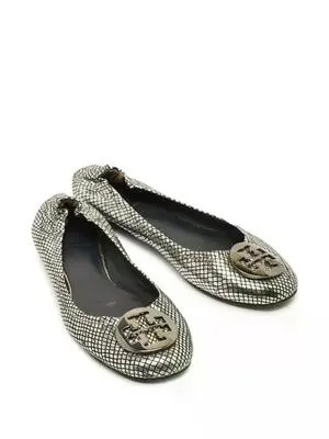 Tory Burch Reva Logo Medallion Ballet Flats