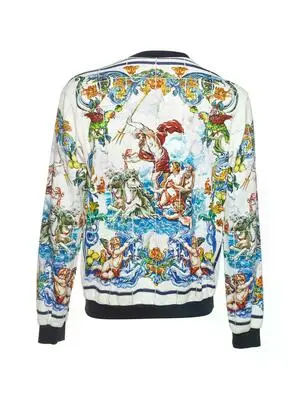 Dolce & Gabbana Majolica Baroque Print Sweatshirt