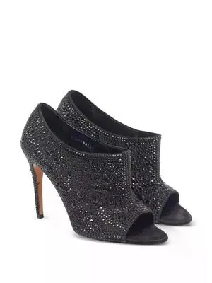 GINA Crystal Embellished Open-toe High Stiletto Sandals