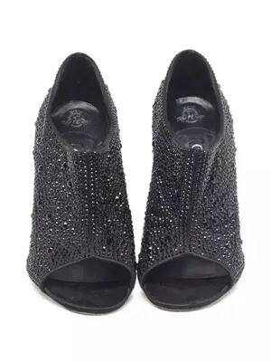 GINA Crystal Embellished Open-toe High Stiletto Sandals