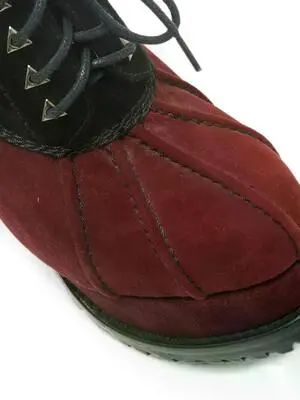 Alaïa Lace-up Suede Heeled Booties