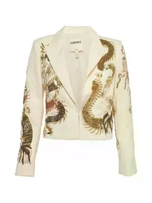 L'Agence Noely Sequin Dragon Blazer