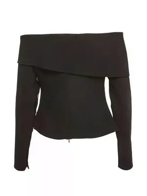 A.W.A.K.E. Mode Draped Neck Long Sleeve Top