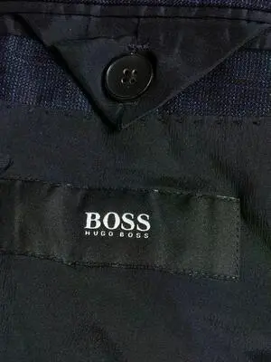 Hugo Boss Check-pattern Slim-fit Blazer