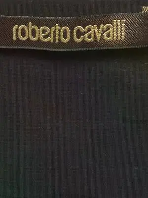 Roberto Cavalli Floral Print And Polka Dot V-neck Cap Sleeve Top