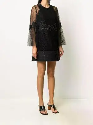 Valentino Garavani Floral Lace Embellished Dress