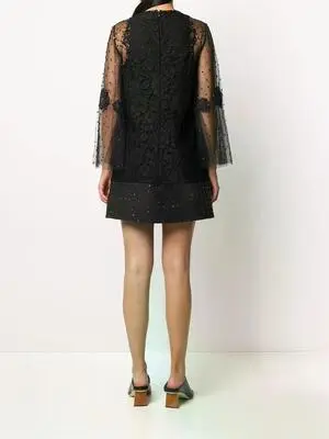 Valentino Garavani Floral Lace Embellished Dress