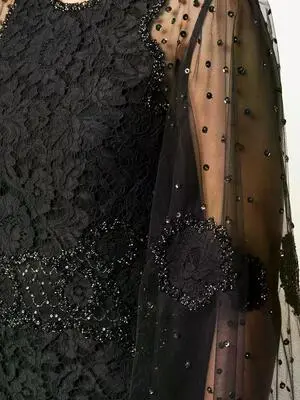 Valentino Garavani Floral Lace Embellished Dress
