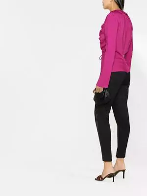 TOM FORD Long-sleeve Top With Tie Neckline