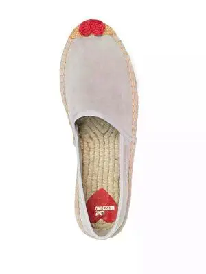 Moschino Suede Espadrilles With Heart Detail
