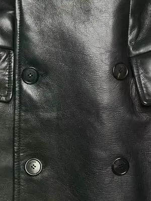 Balenciaga Hourglass Leather Trench Coat