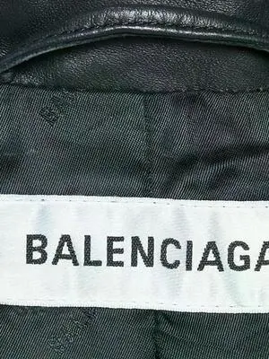 Balenciaga Hourglass Leather Trench Coat