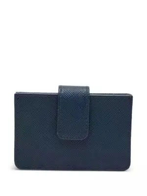 Prada Logo-detail Wallet - Blue
