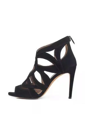 Miu Miu Caged Suede Ankle Boots
