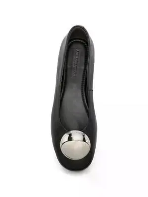 ADRIANNA FERETTI Logo-plaque Ballet Flats