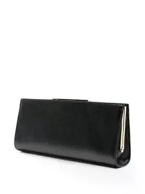 Moschino Logo-plaque Leather Clutch Bag