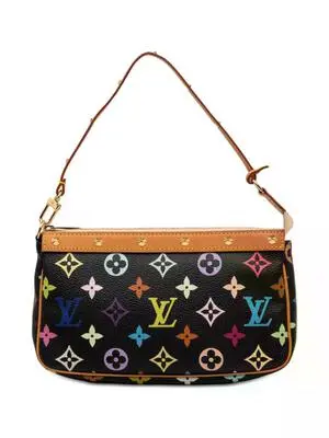 LOUIS VUITTON Monogram Multicolore Pochette Accessoires Shoulder Bag - Black
