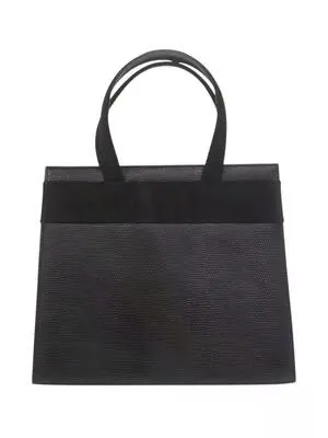 FERRAGAMO Lizard Embossed Leather Vara Bow Satchel