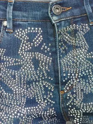 Roberto Cavalli Studded Slim-fit Jeans