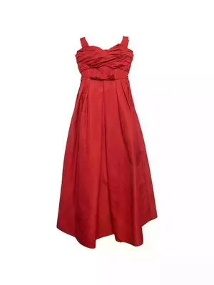 SELF-PORTRAIT Textured Jacquard Off-shoulder Midi Dress